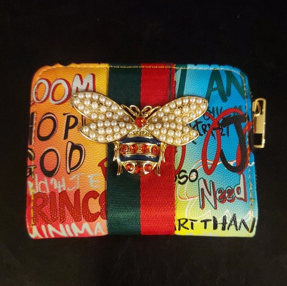 Boutique | Bags | Queen Bee Graffiti Wallet | Poshmark